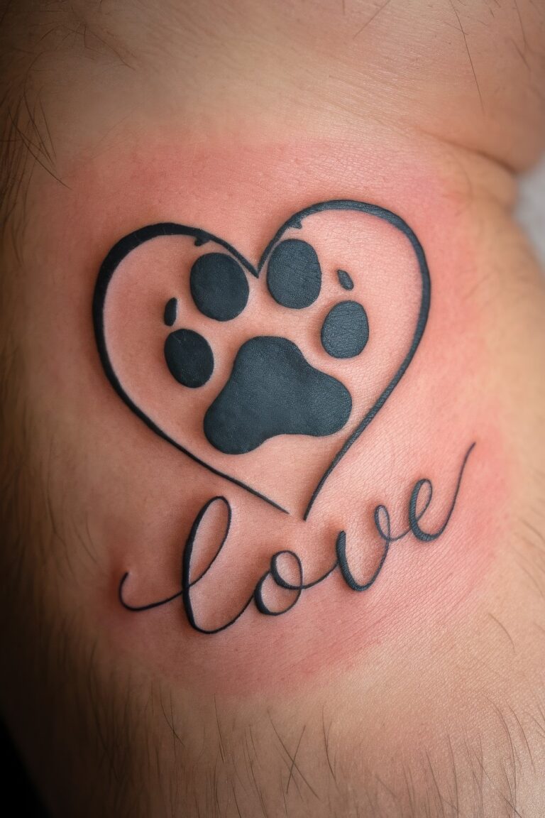 25 Adorable Dog Paws Tattoo Design Ideas – Skin And Needle