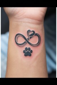 43 Inspiring Dog Paws Infinity Tattoo Design Ideas – Skin And Needle