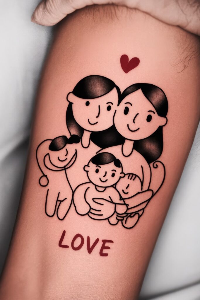34 Heartfelt Family Tattoo Design Ideas - Skin And Needle