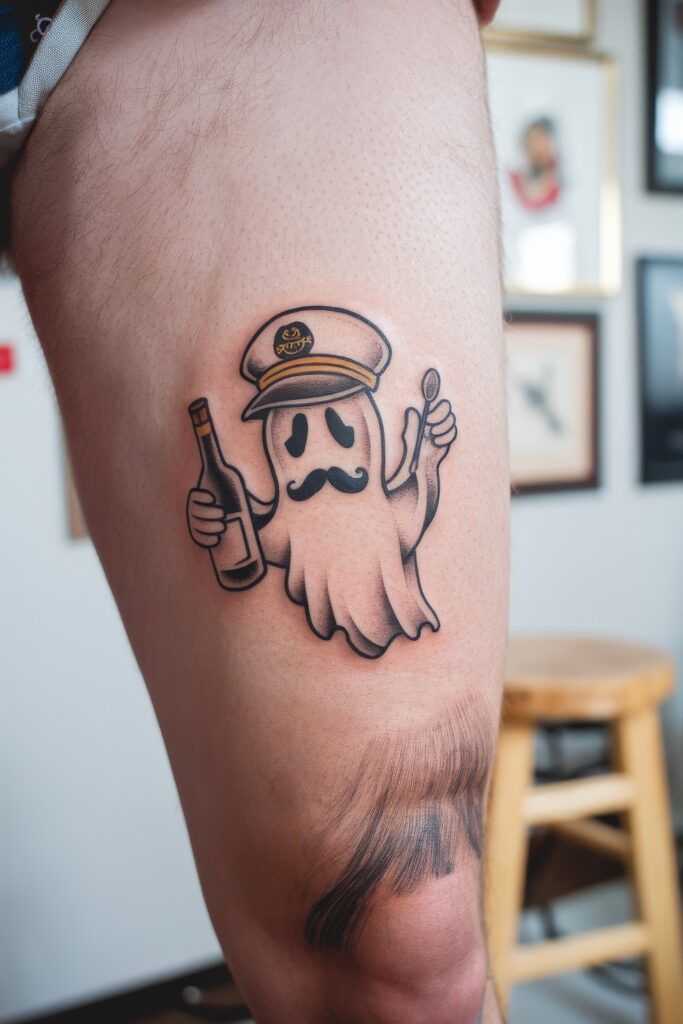 36 Ghost Tattoo Design Ideas to Haunt Your Imagination – Skin And Needle