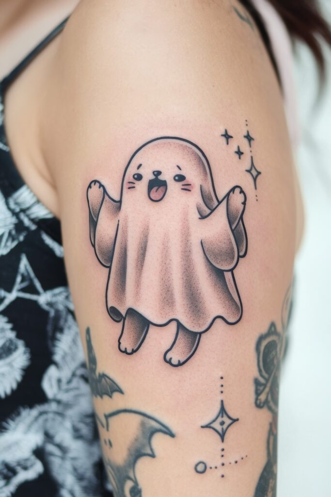 36 Ghost Tattoo Design Ideas to Haunt Your Imagination – Skin And Needle