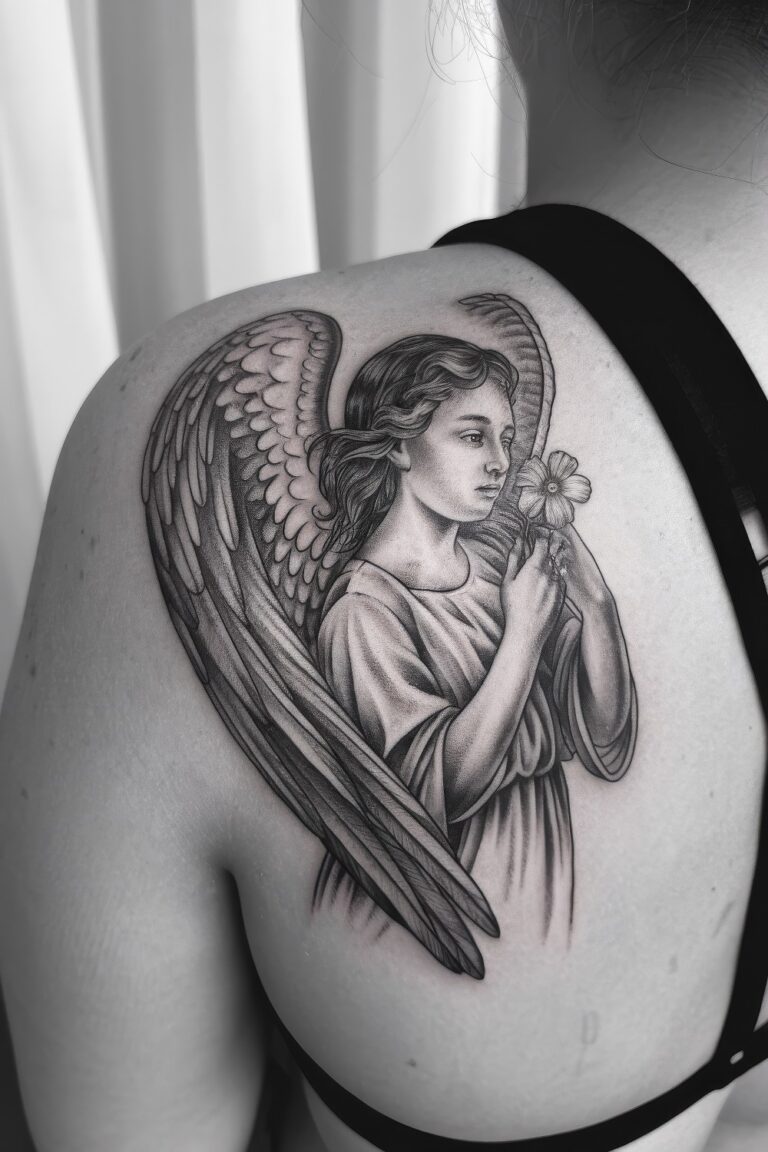 48 Stunning Angel Wing Tattoo Design Ideas – Skin And Needle