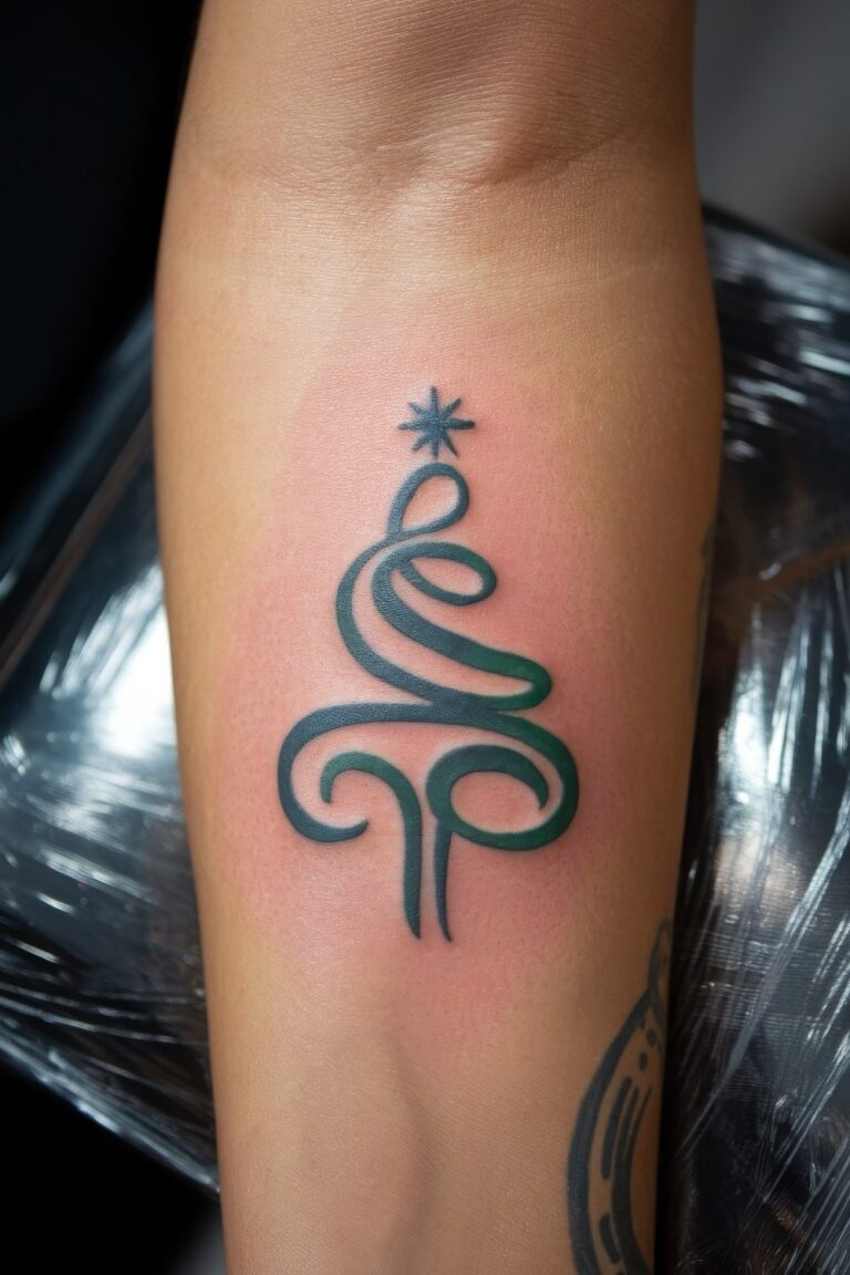 63 Festive Christmas Tattoo Design Ideas to Celebrate the Holiday ...