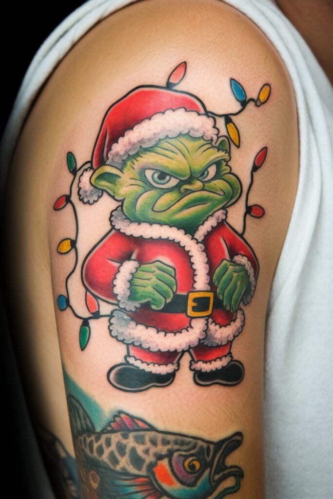 26 Stunning Christmas Tattoo Design Ideas to Celebrate the Season ...