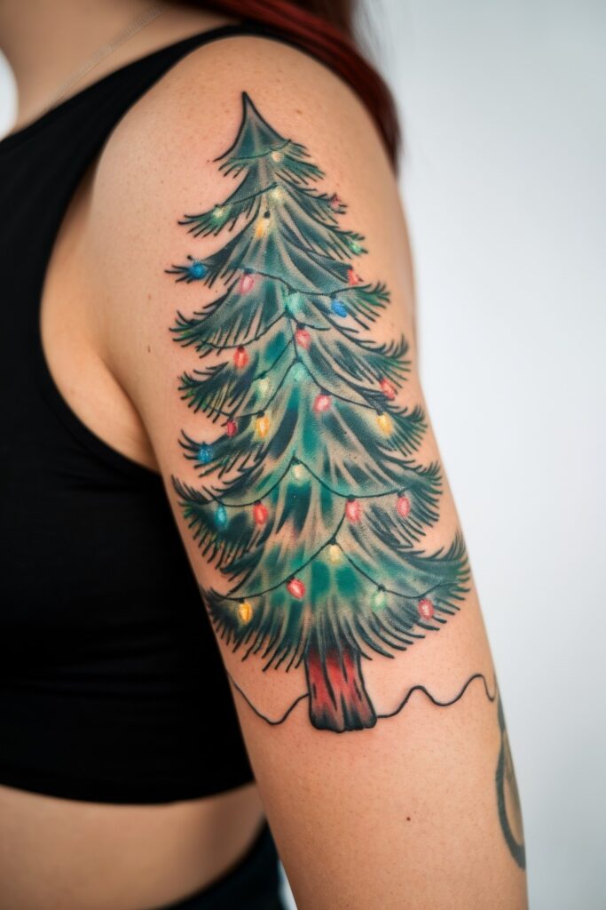 34 Festive Christmas Tattoo Design Ideas to Spark Your Holiday Spirit ...