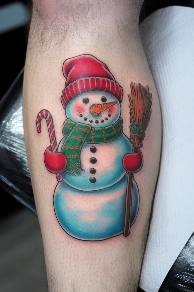 25 Adorable Snowman Tattoo Design Ideas – Skin And Needle