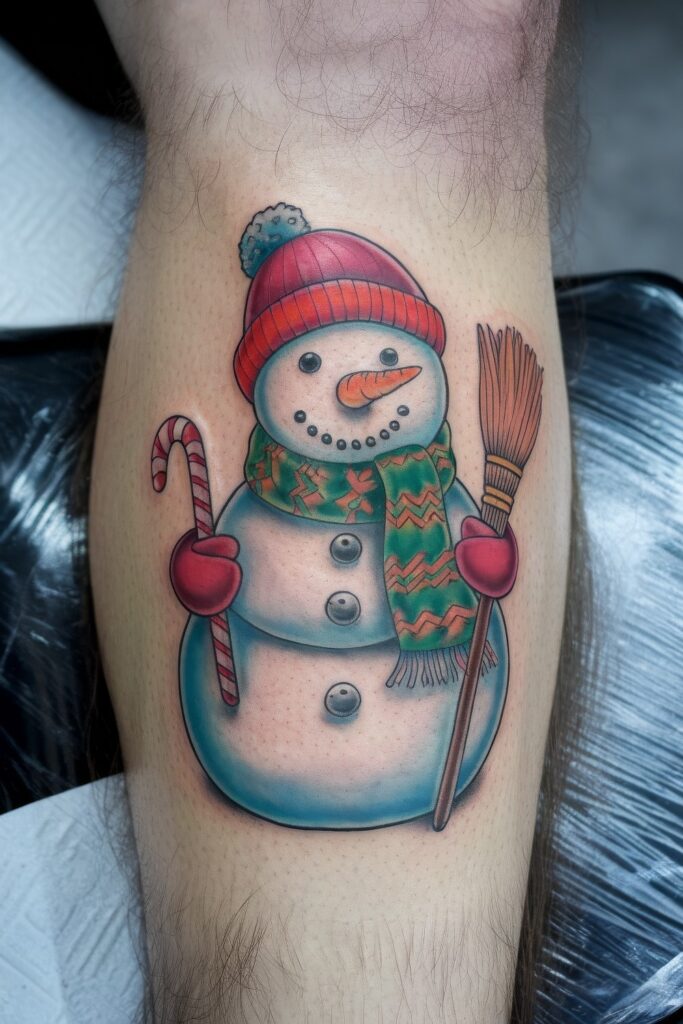 25 Adorable Snowman Tattoo Design Ideas – Skin And Needle