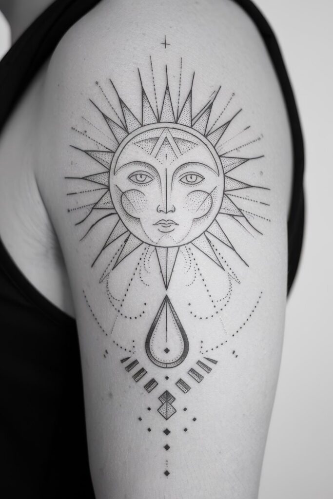 18 Stunning Sun Tattoo Design Ideas to Brighten Your Ink Collection ...