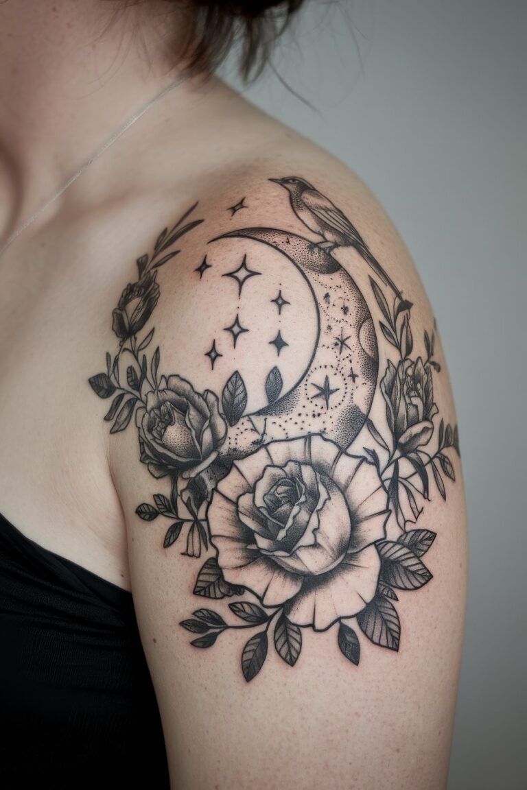 19 Stunning Moon Tattoo Design Ideas for Dreamers and Night Owls – Skin ...